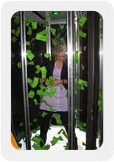 Cash Grab Machine Hire, Money Cube, Cash Grab Mini, Cash Grab Booth.